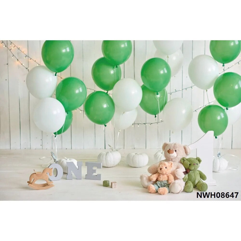 Birthday Photophone White Clouds Stars Hot Air Balloon Gifts Baby ...