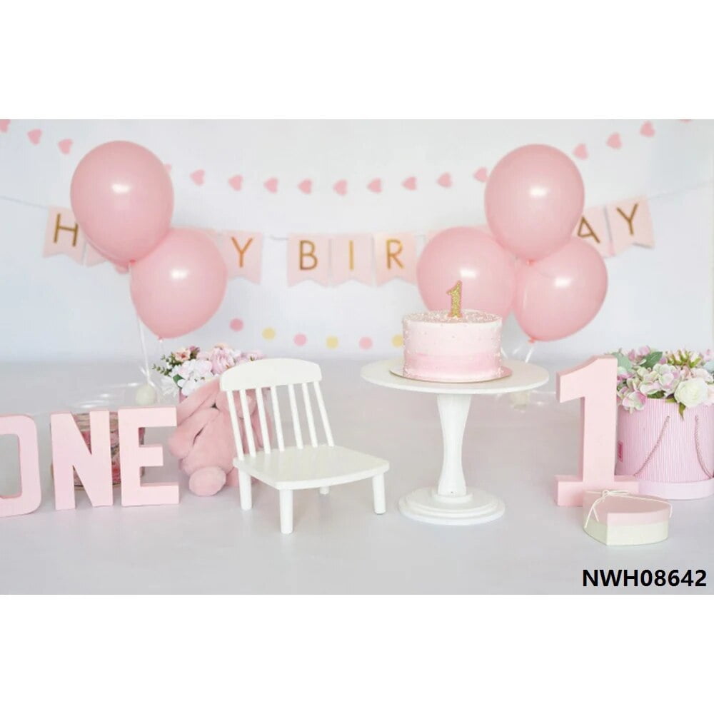 Birthday Photophone White Clouds Stars Hot Air Balloon Gifts Baby ...