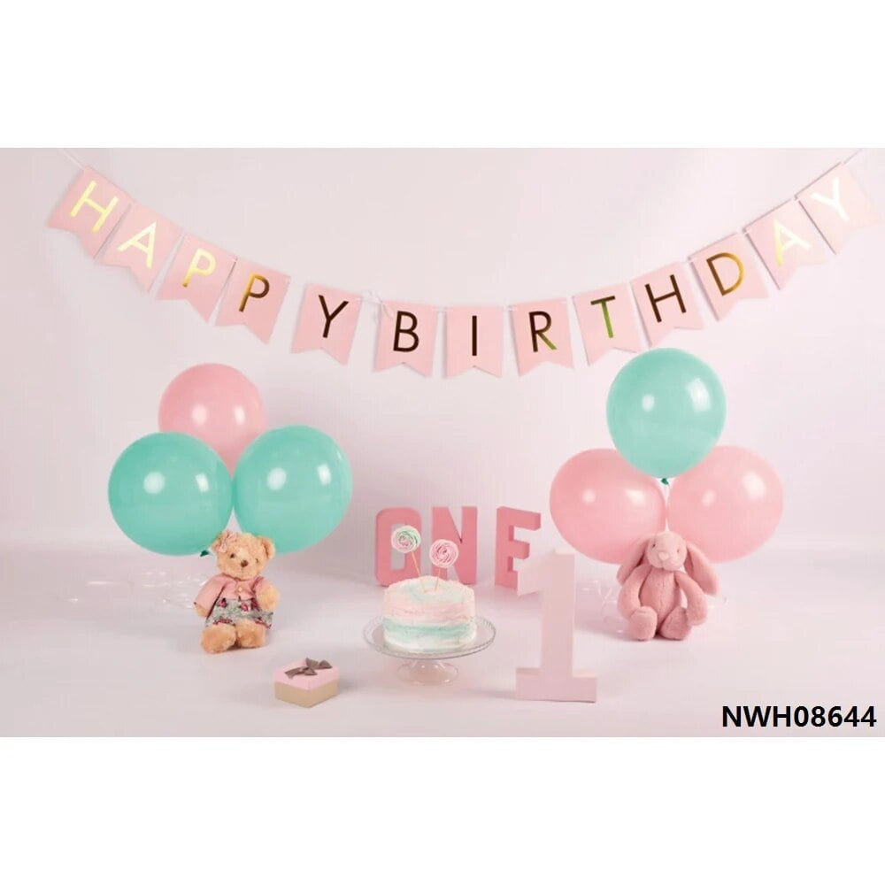 Birthday Photophone White Clouds Stars Hot Air Balloon Gifts Baby ...