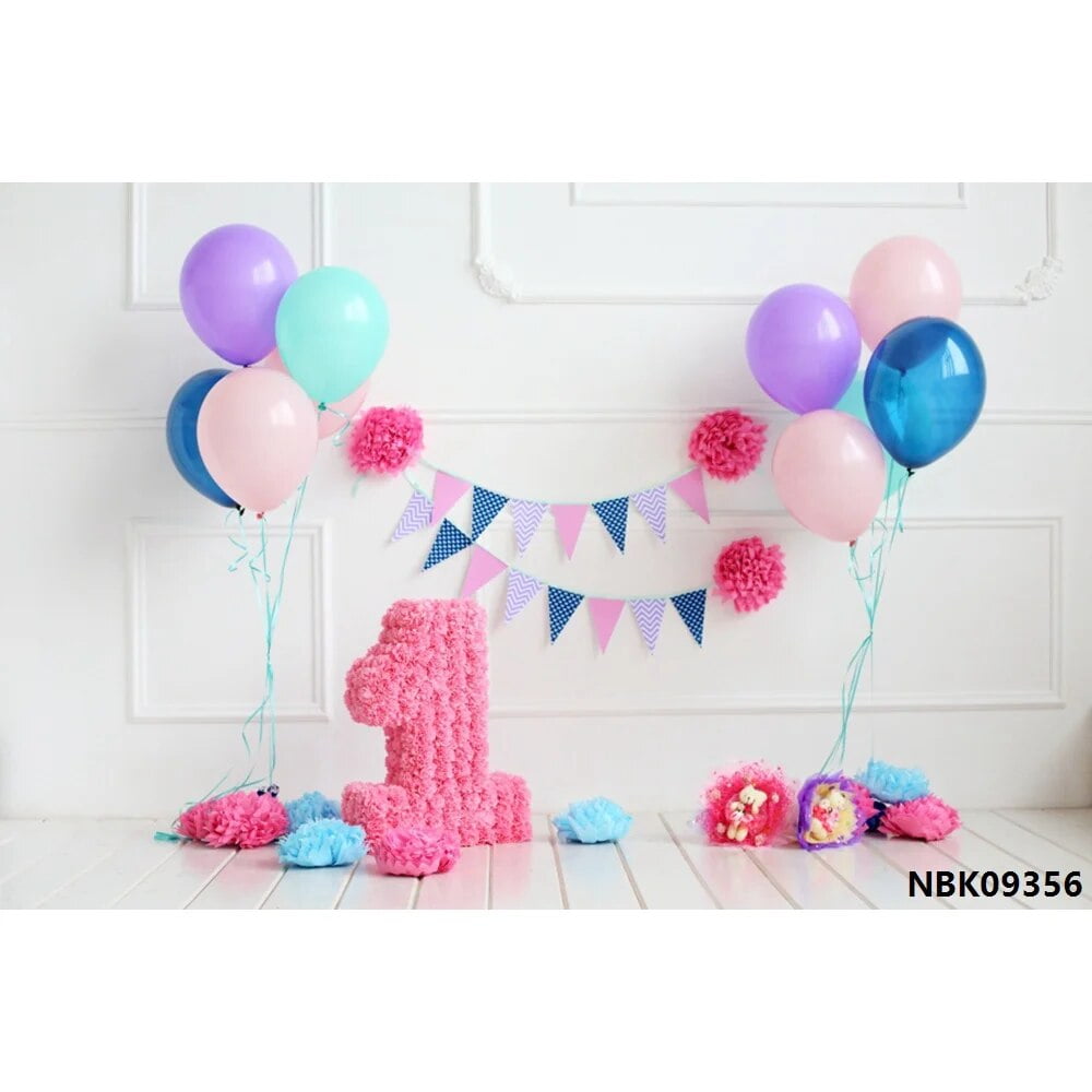 Birthday Photophone White Clouds Stars Hot Air Balloon Gifts Baby ...