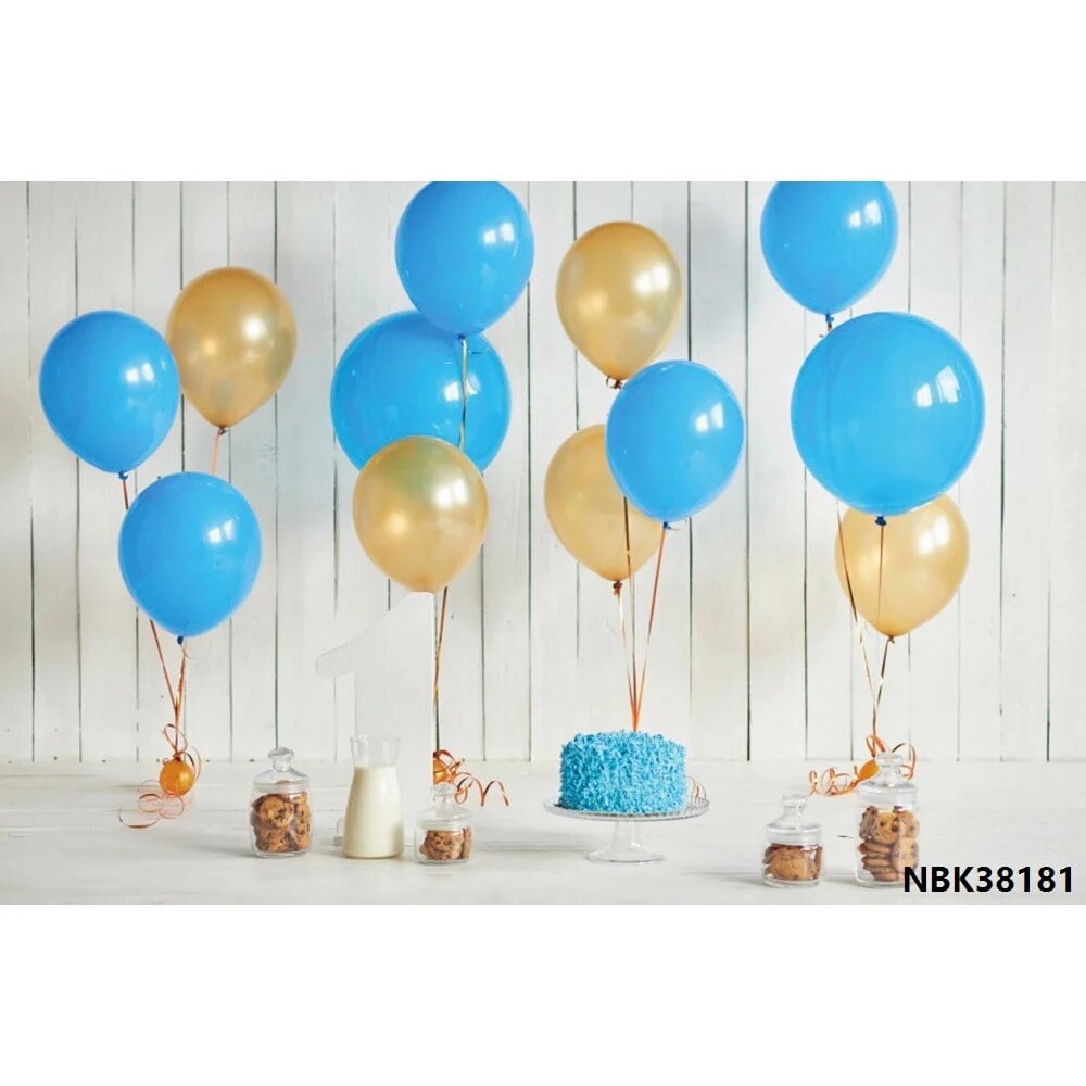 Birthday Photophone White Clouds Stars Hot Air Balloon Gifts Baby ...