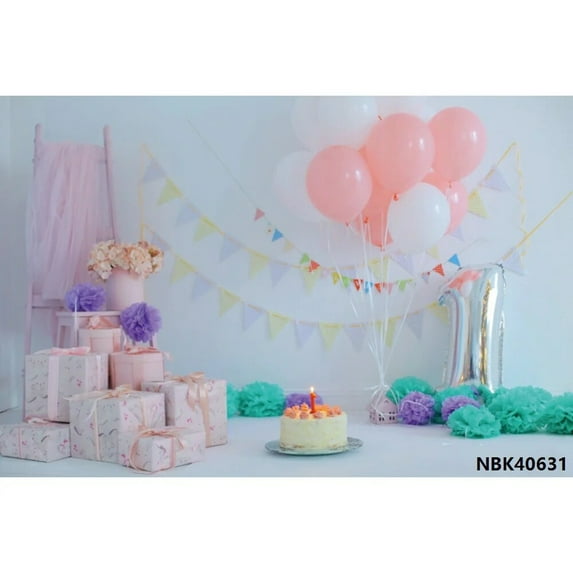 Birthday Photophone White Clouds Stars Hot Air Balloon Gifts Baby ...
