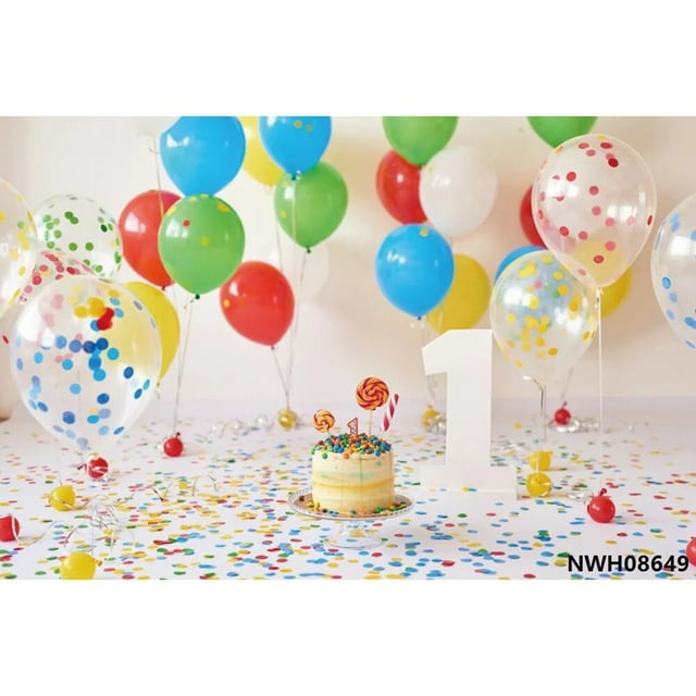 Birthday Photophone White Clouds Stars Hot Air Balloon Gifts Baby ...