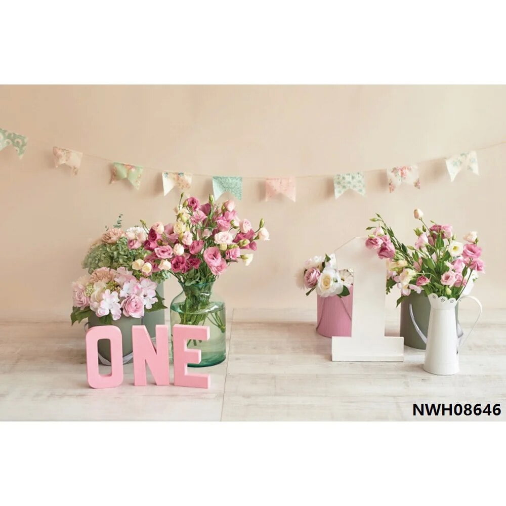 Birthday Photophone White Clouds Stars Hot Air Balloon Gifts Baby ...