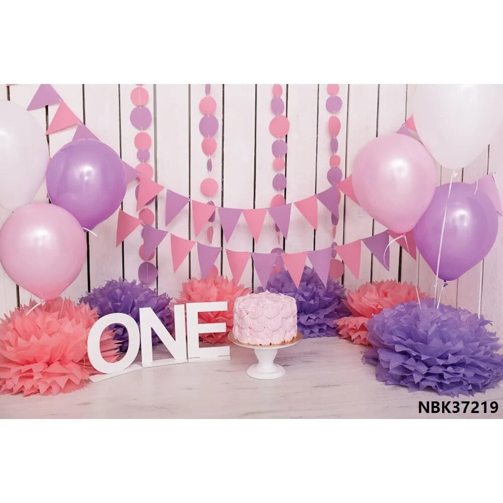 Birthday Photophone White Clouds Stars Hot Air Balloon Gifts Baby ...