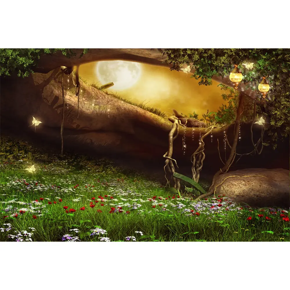 Birthday Photoz In Wonderland Photography Backdrop Fairy Forest Flower ...