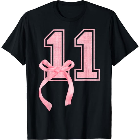 Birthday Pink Coquette Bow 11 Year Old Aesthetic Girly Unisex Men Women ...
