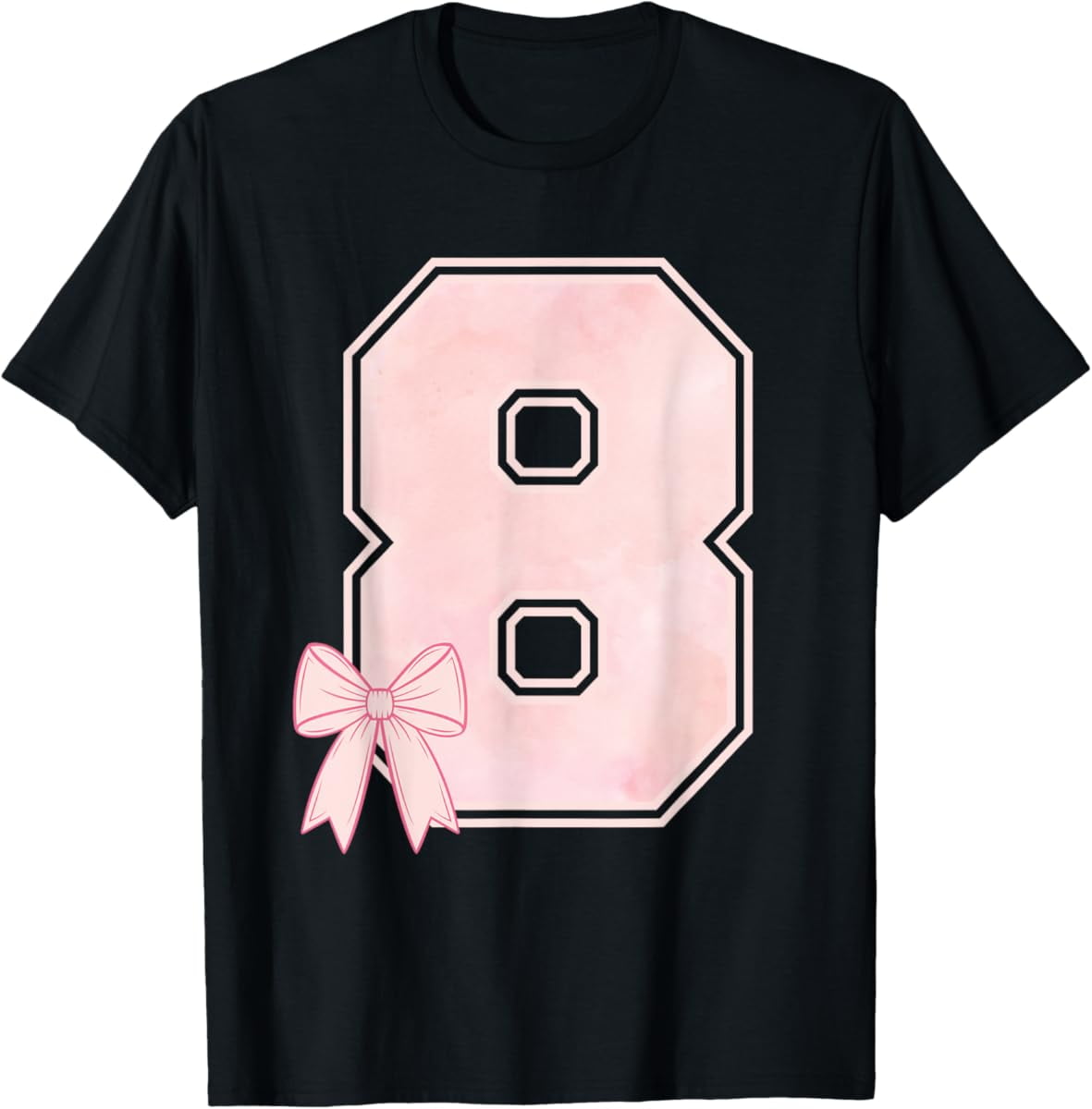 Birthday Pink Coquette Bow 8 Year Old Aesthetic y Unisex T-Shirt S-5Xl ...