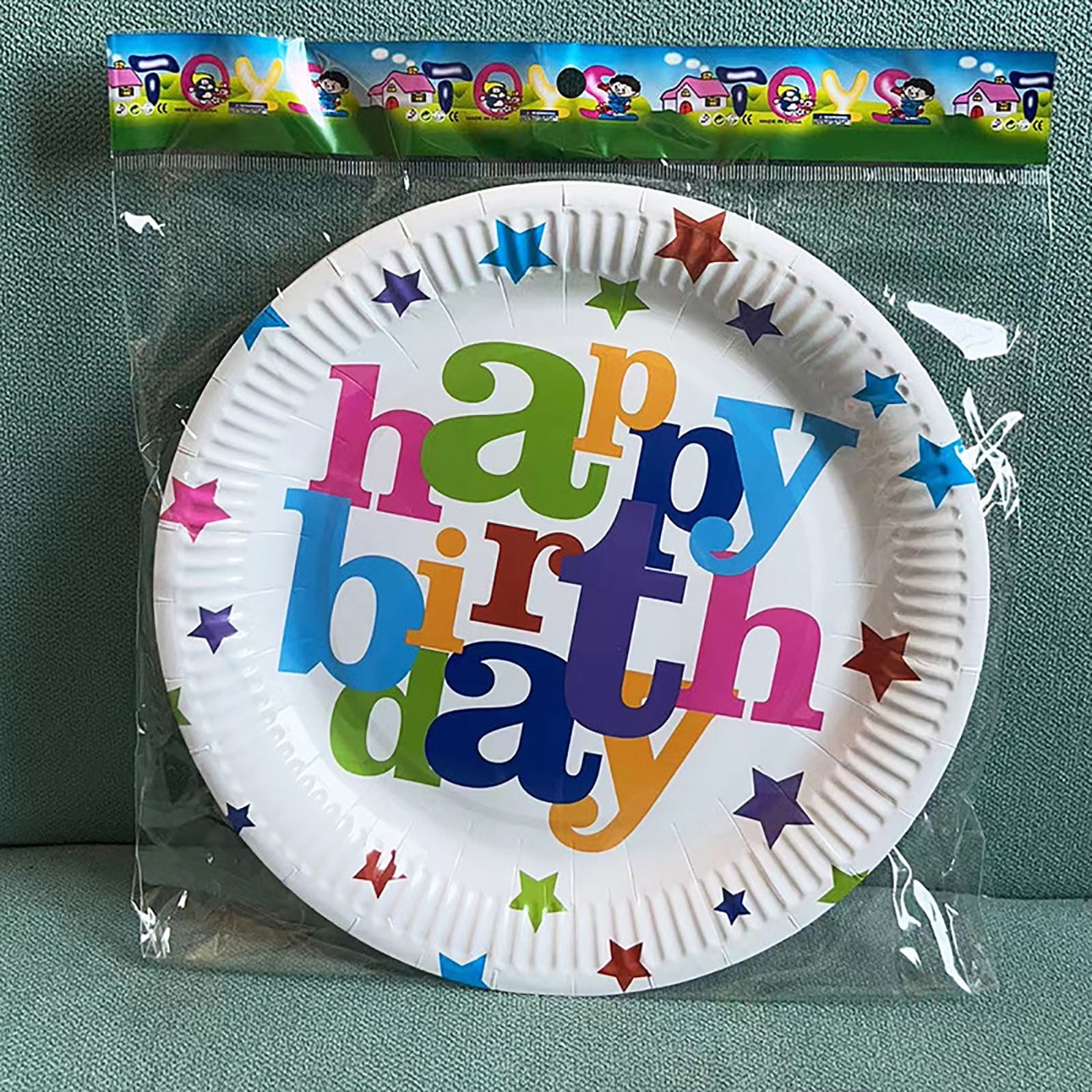 Birthday Plates Paper Disposable Happy Birthday Plates and Napkins Set ...