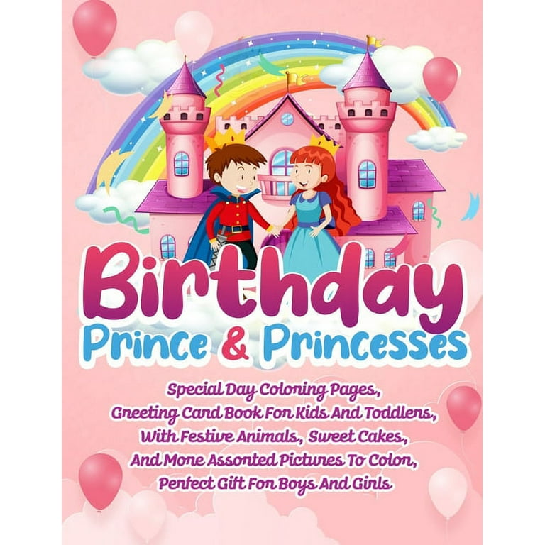 coloring pages for a princess birthday