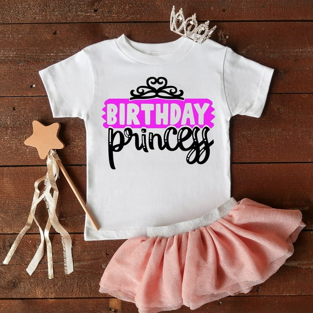Birthday Princess Shirt, Girls Birthday Princess T Shirt, Birthday Royalty Princess Crown ...