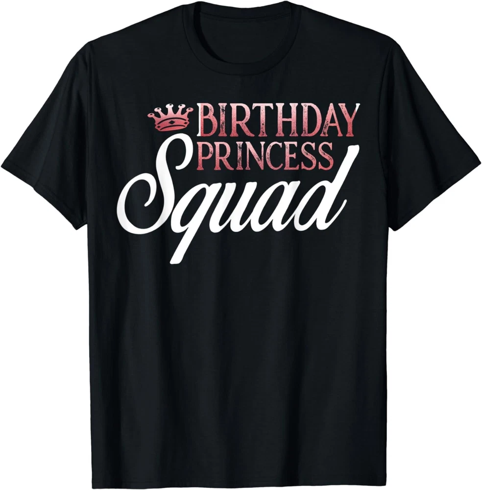 Birthday Princess Squad Crown Celebration Girls Party Event Group ...
