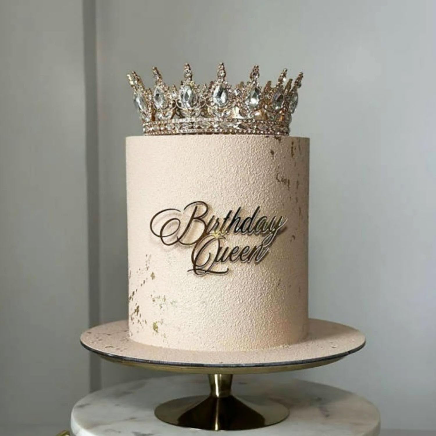 Birthday Queen CakeITSC Topper Acrylic Gold Cake Decoration Women Girls ...