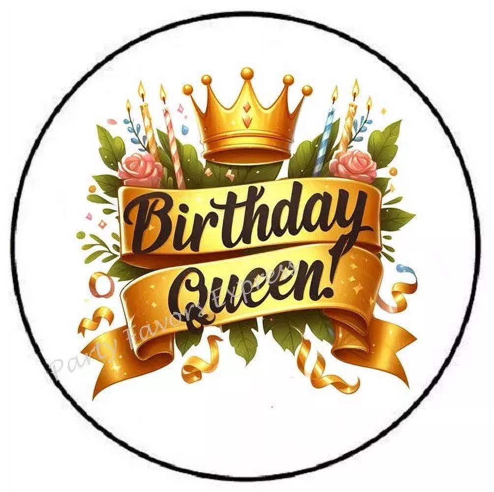 Birthday Queen Sticker Party Favors Sticker Envelope Seals Labels ...
