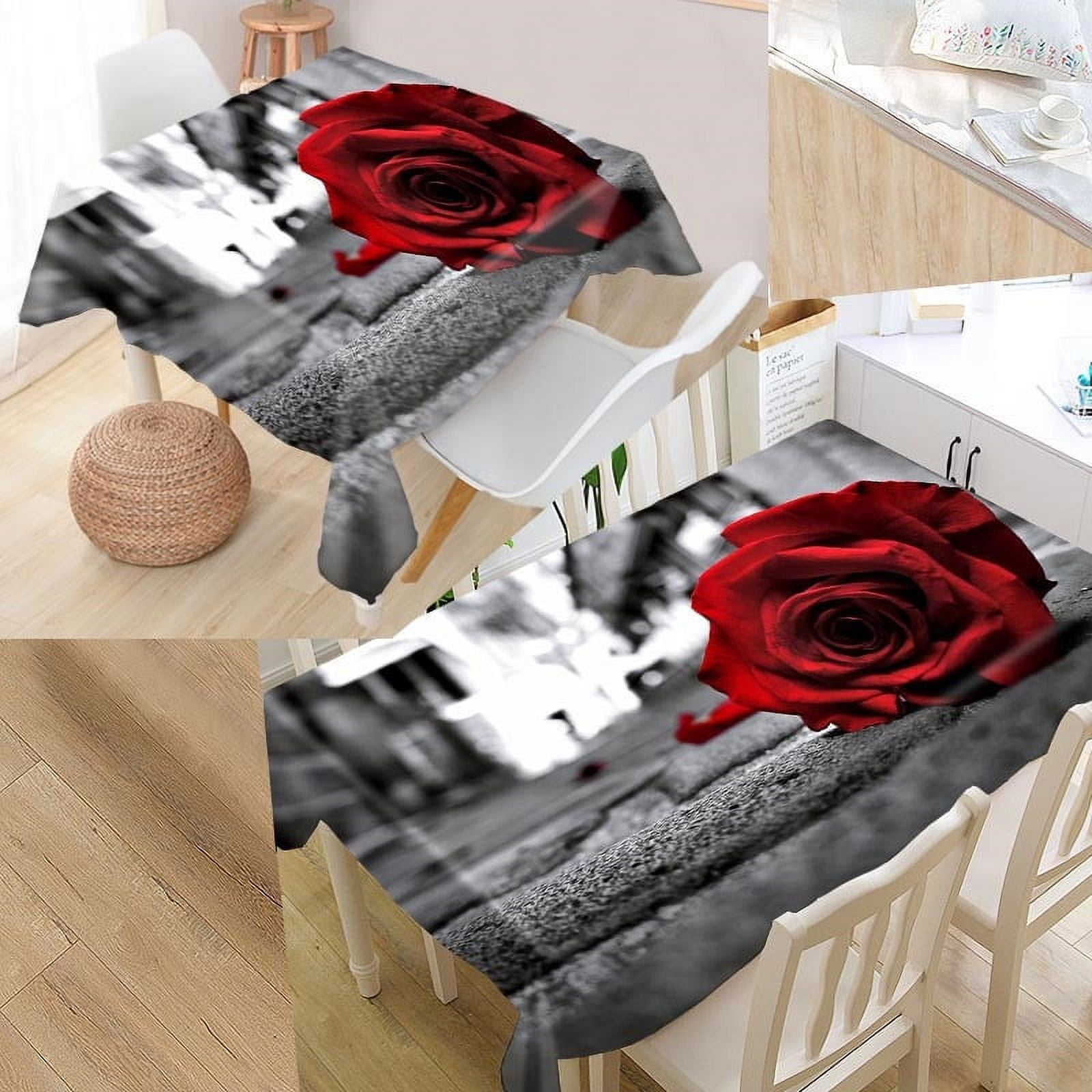 Birthday Rectangular Table Tablecloth for Dining Coffee Party Manteles ...