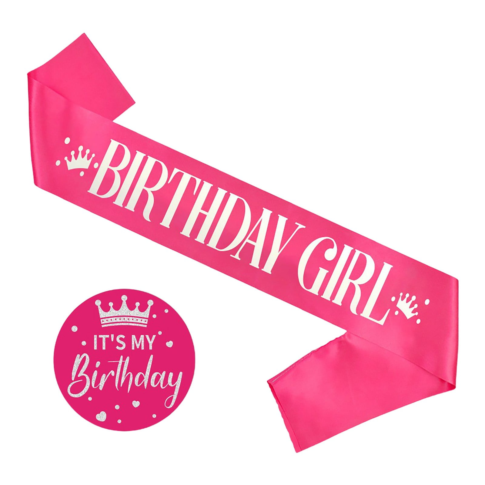 Birthday Sash Birthday Girl Sash And It's My Birthday Badge Purple ...