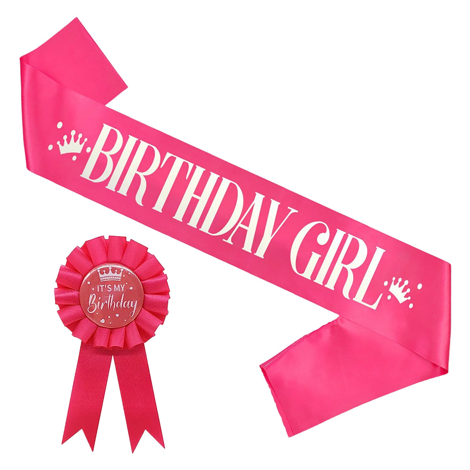 Birthday Sash Birthday Girl Sash and It's My Birthday Badge Purple ...