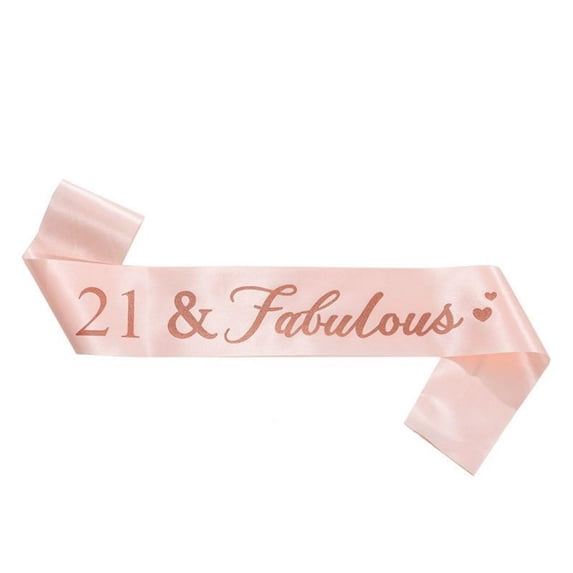 Birthday Sash Satin Fabric Rhinestone Decor Lightweight for Birthday ...