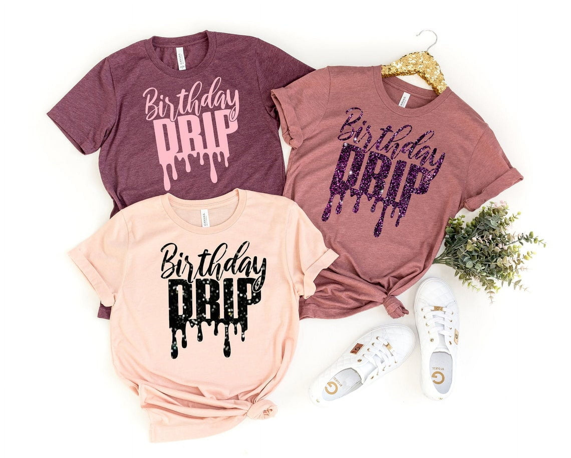 Birthday Shirt, Birthday Drip Shirt, Drip Squad Shirts, Birthday Party ...