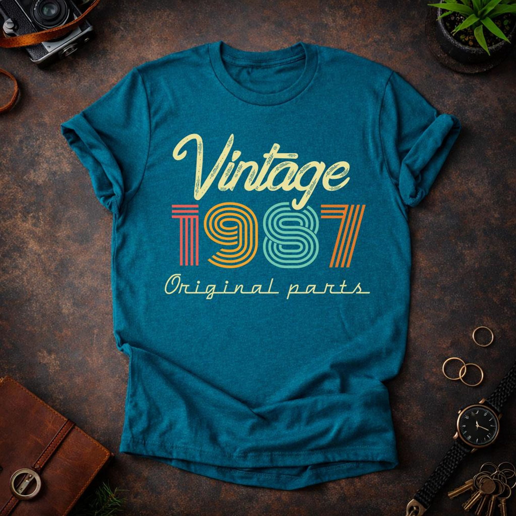 Birthday Shirt Est Retro Tee Birth Year Gift - Walmart.com
