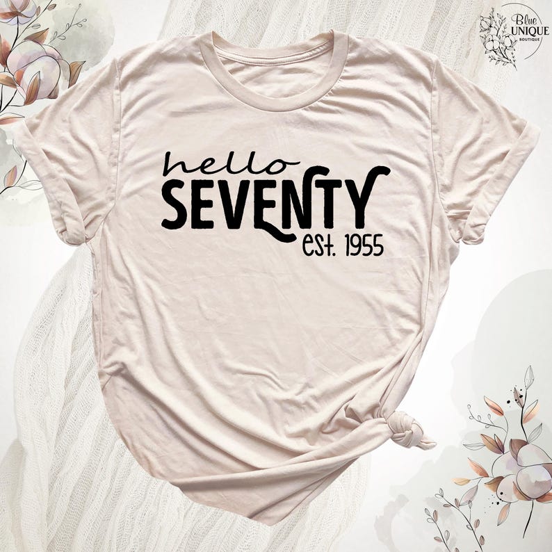 Birthday Squad 1955 Shirt, Hello Seventy Birthday Party Shirt, 70Th ...