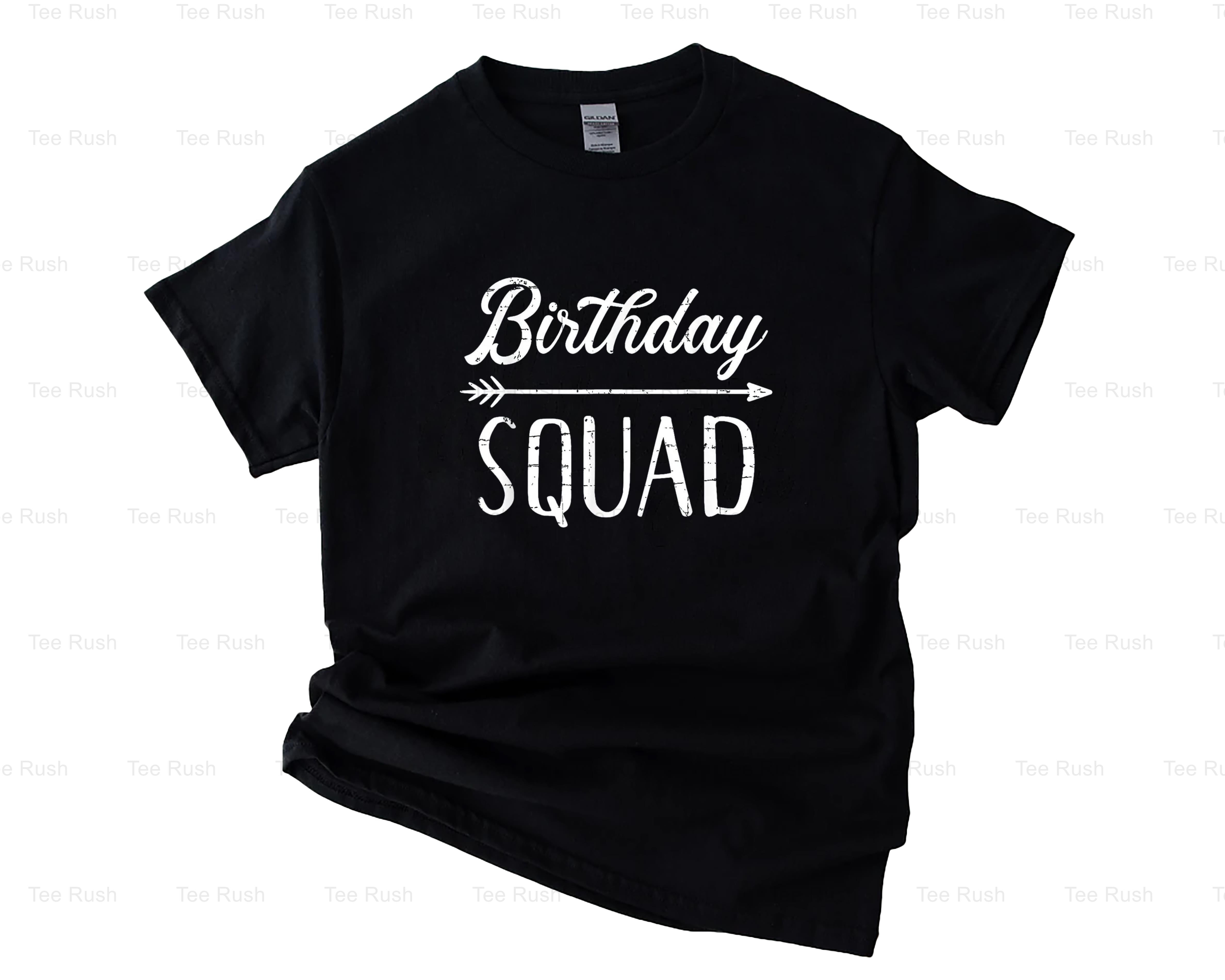 Birthday Squad Arrow Graphic Gift, Funny, Party, Matching, Team,T-Shirt ...