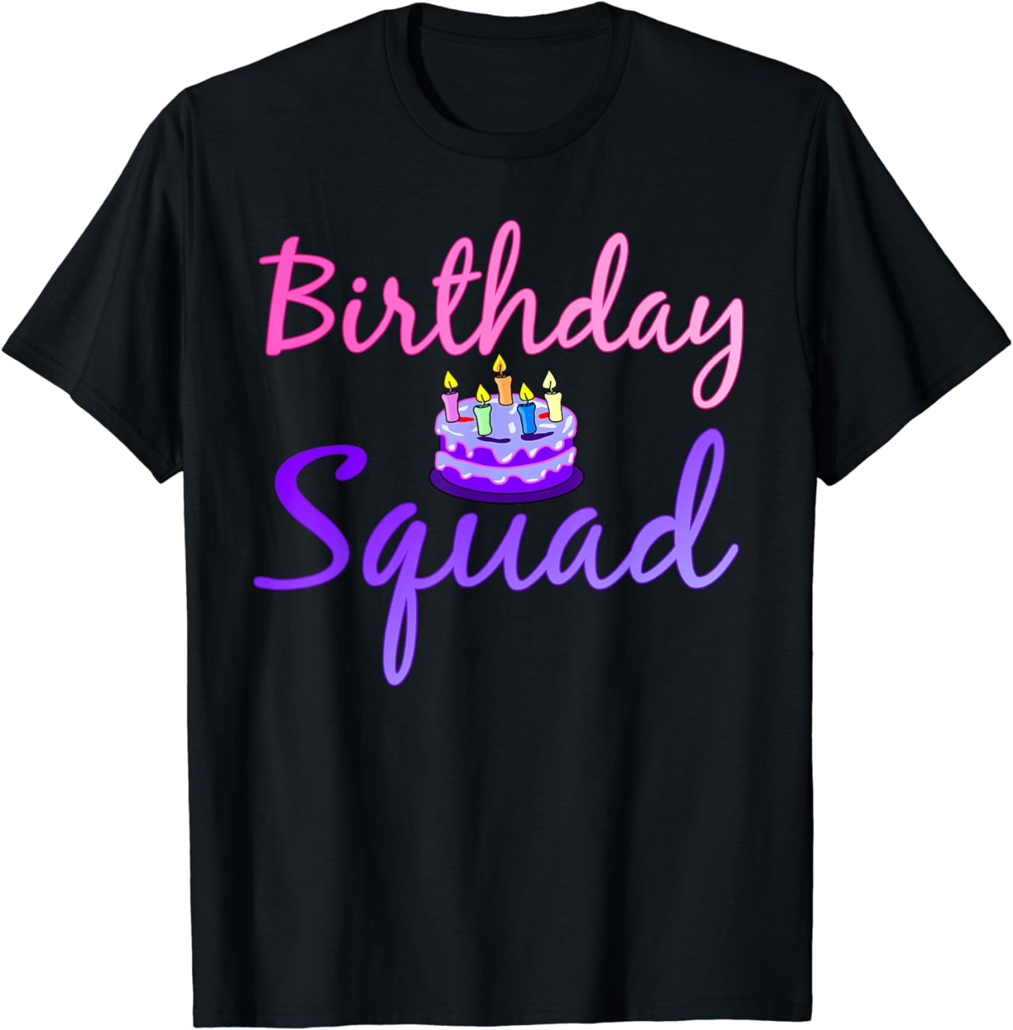 Birthday Squad Matching Family Group Birthday Party T-Shirt - Walmart.com