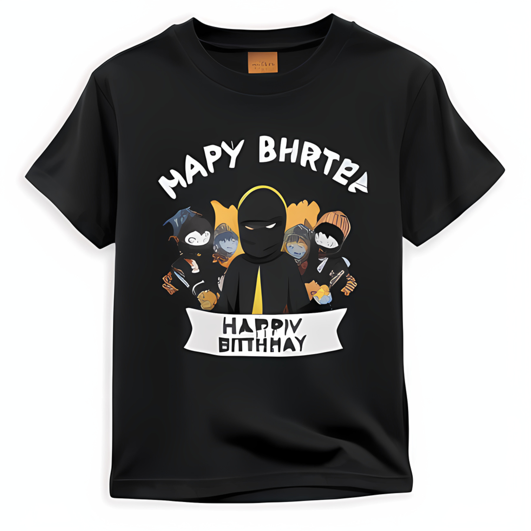 Birthday T-Shirt Boondocks Style Design Happy Birthday Black T-Shirt ...