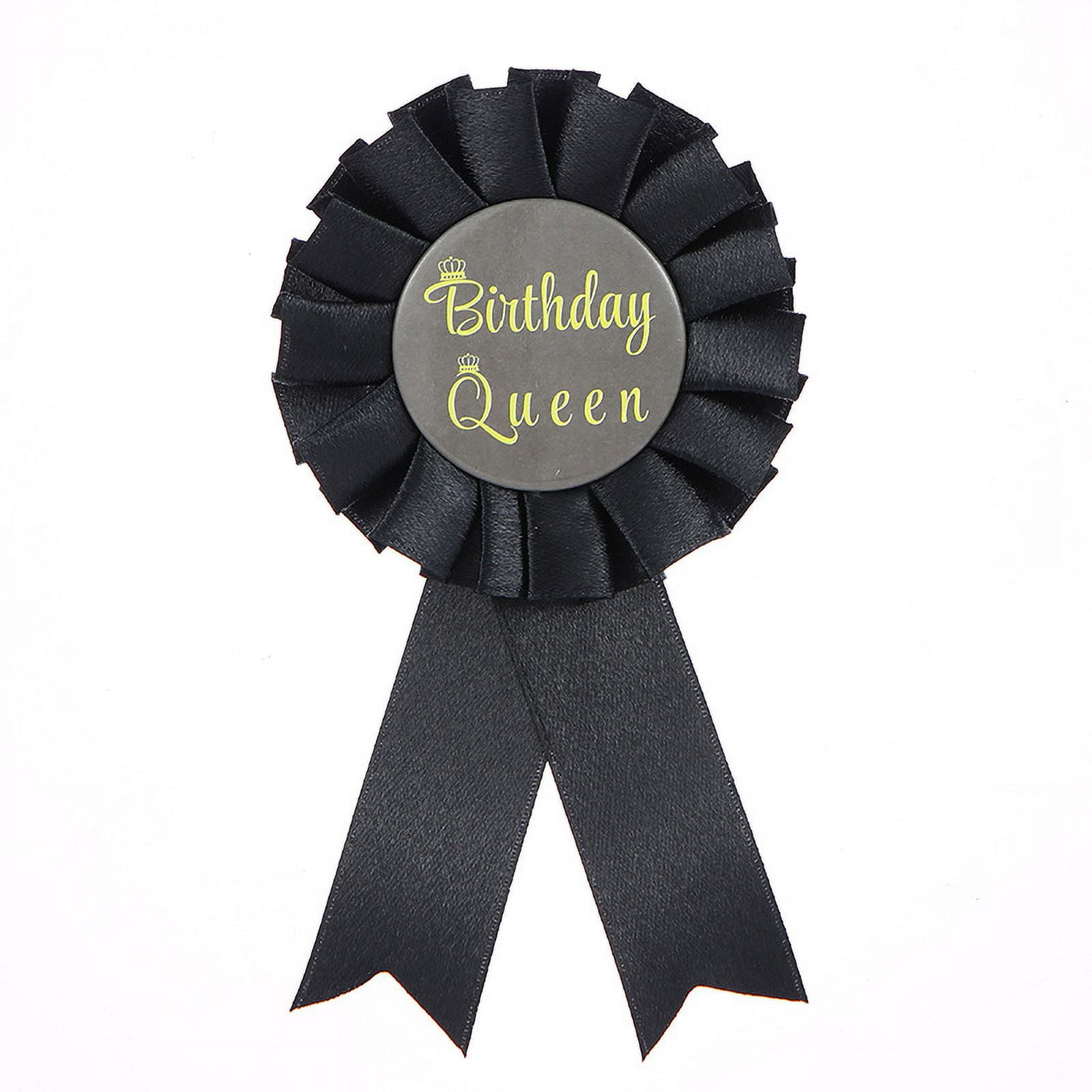 Birthday Tinplate Badge Pin Happy Birthday Ribbon Badge Party ...