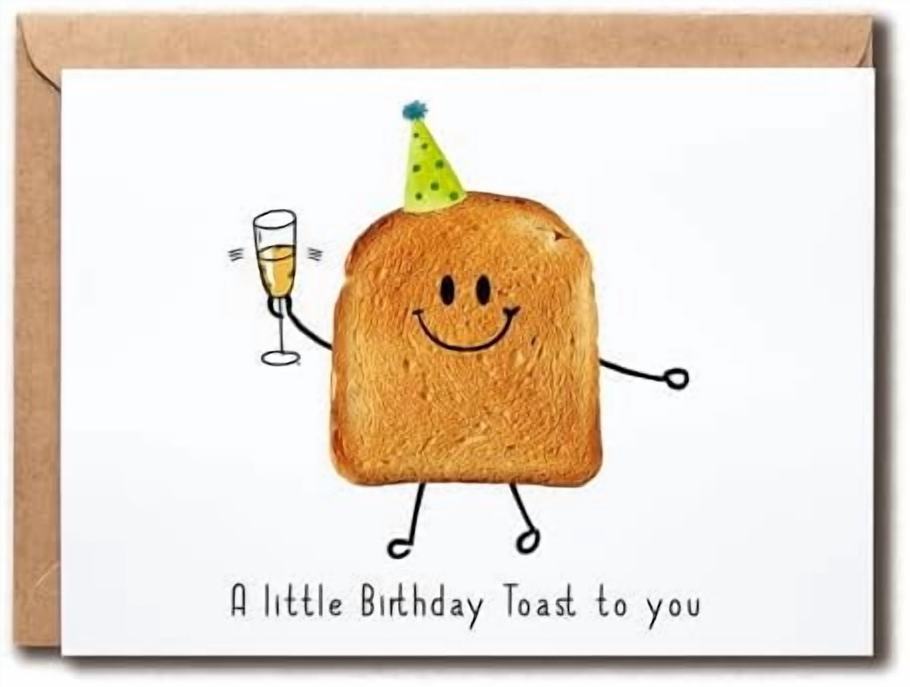 Birthday Toast Birthday card - A Little Birthday toast to you - card ...