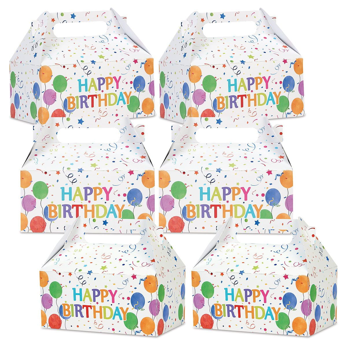 Birthday Treat Boxes, party gift boxes for birthdays, 6 1/2 x 4 x 4 1/2 ...