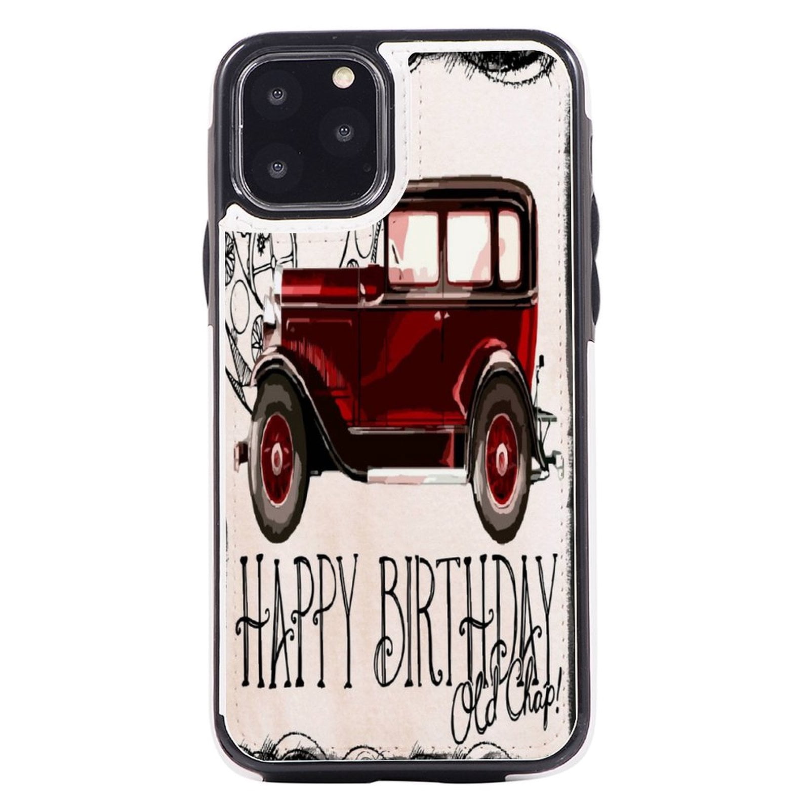 Birthday, Truck Leather Wallet Case for iPhone 16 15 14 13 12 11 Pro ...