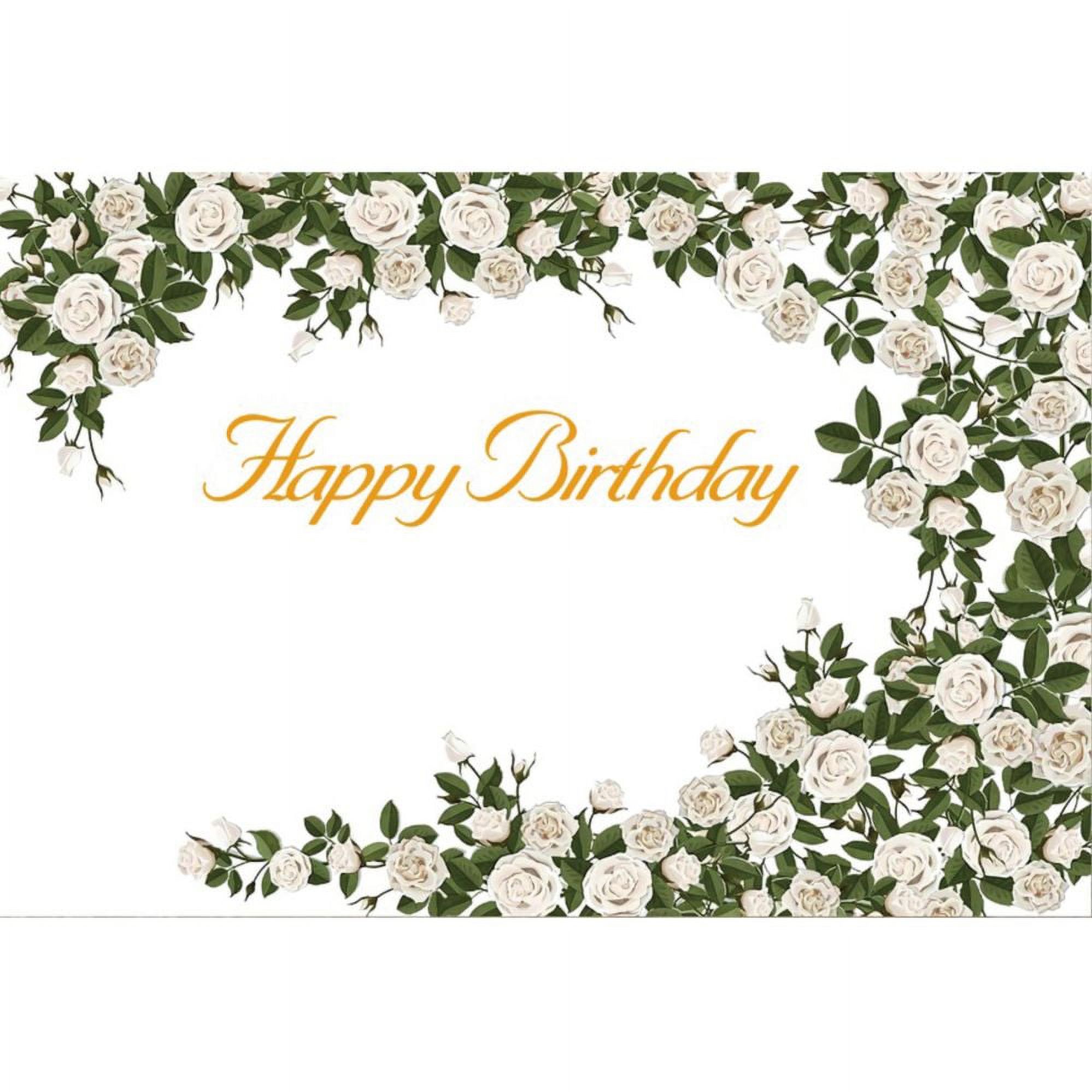 Birthday Wedding Party Flowers Photocall Photography Backdrop ...