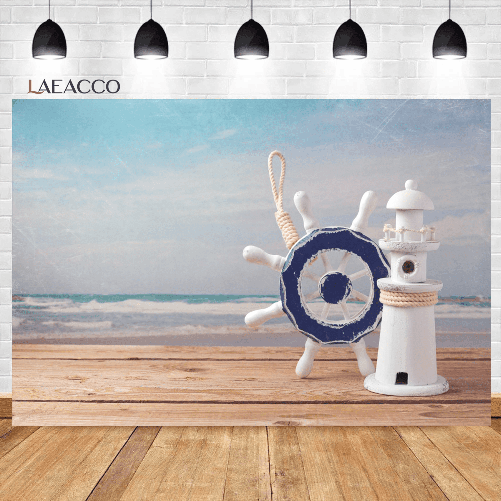 Birthday Wooden Board Sea Beach Baby Child Phorocall Customized Poster ...