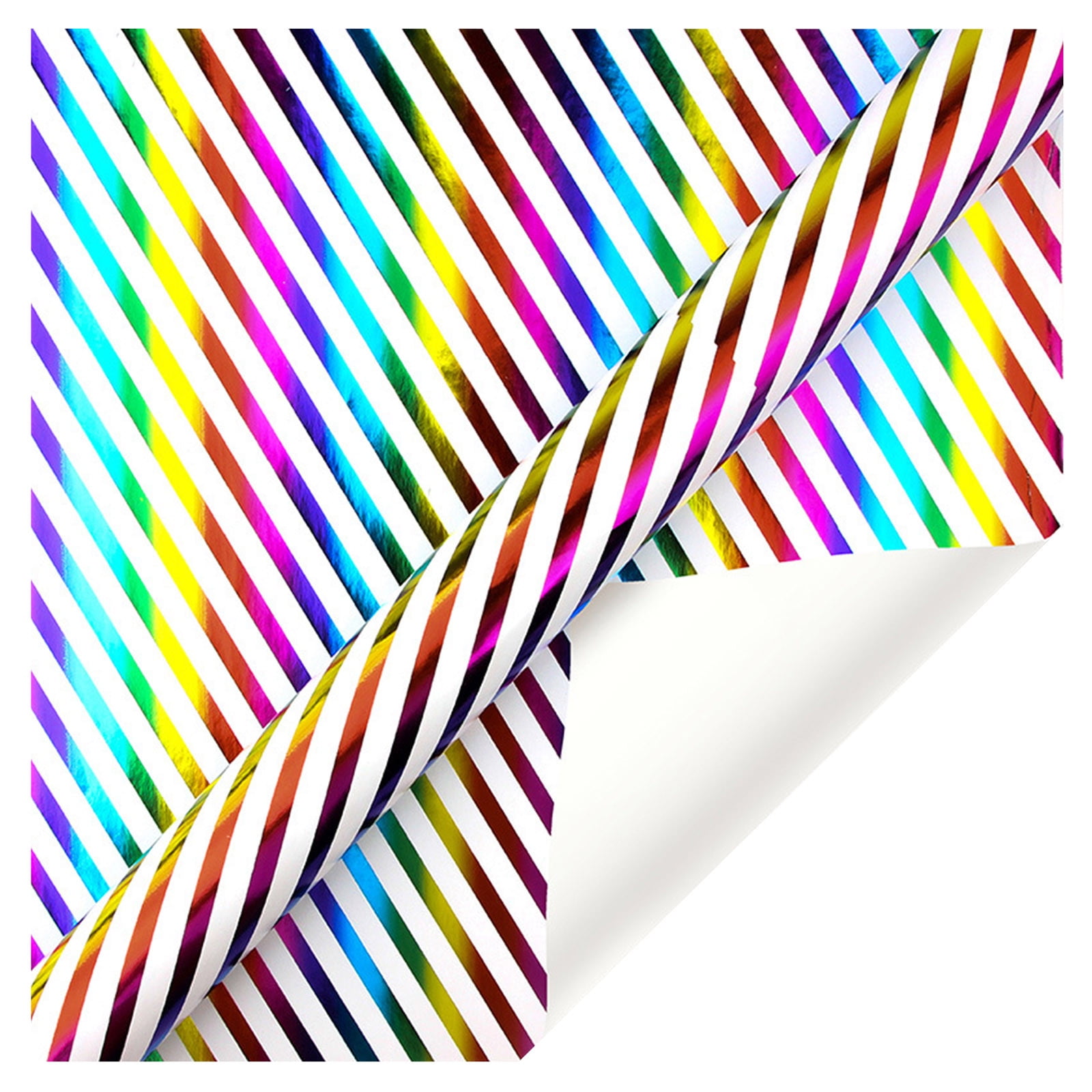 Birthday Wrapping Paper, Metallic Gold Gift Wrap Paper Roll, Colorful ...