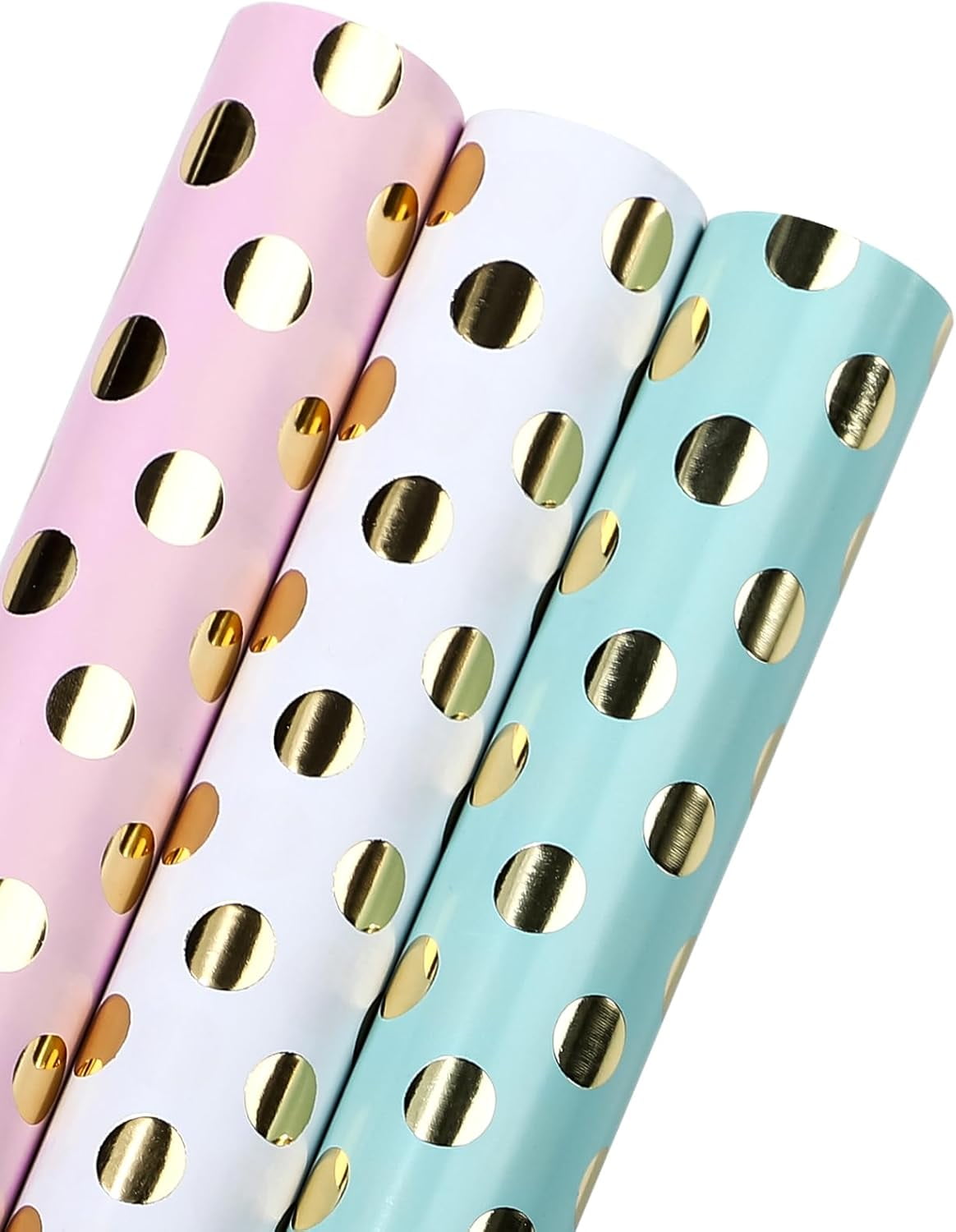 Birthday Wrapping Paper Roll - Mini Roll - 3 Rolls - 17 inch x 120 inch ...