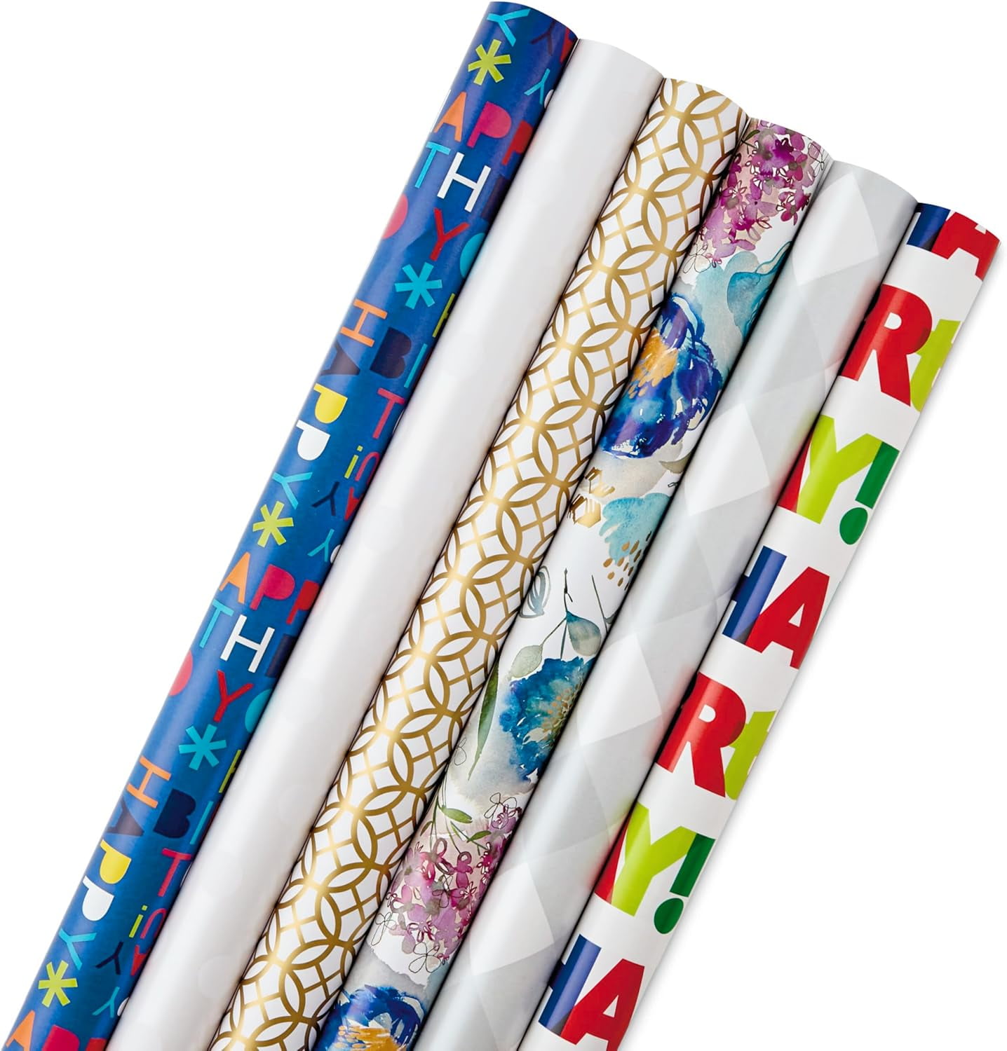 Birthday Wrapping Paper Rolls for Graduation, Wedding, Baby Shower ...
