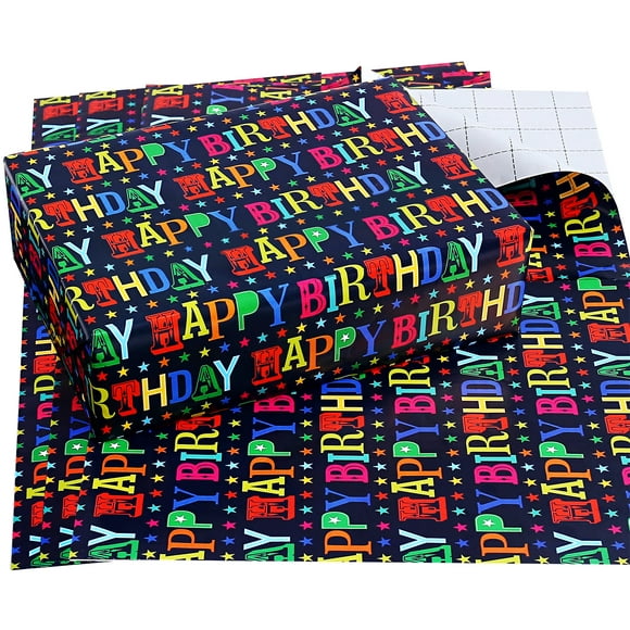 Birthday Wrapping Paper in Wrapping Paper - Walmart.com
