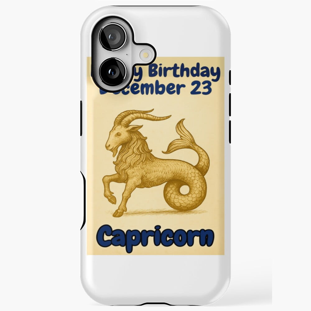 Birthday Zodiac Sign December 23 Edition iPhone Case 17 through 11 Pro ...