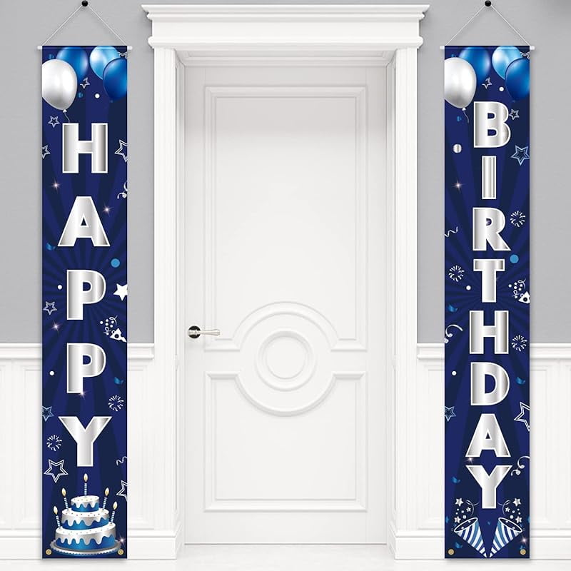 Birthday background painting 70.9x11.8 inches, outdoor porch decoration ...