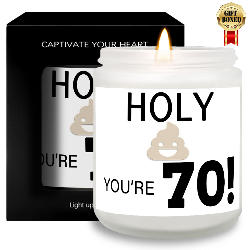 Birthday candles, Lavender Scented Candles, 70th Gag Birthday Gifts for ...
