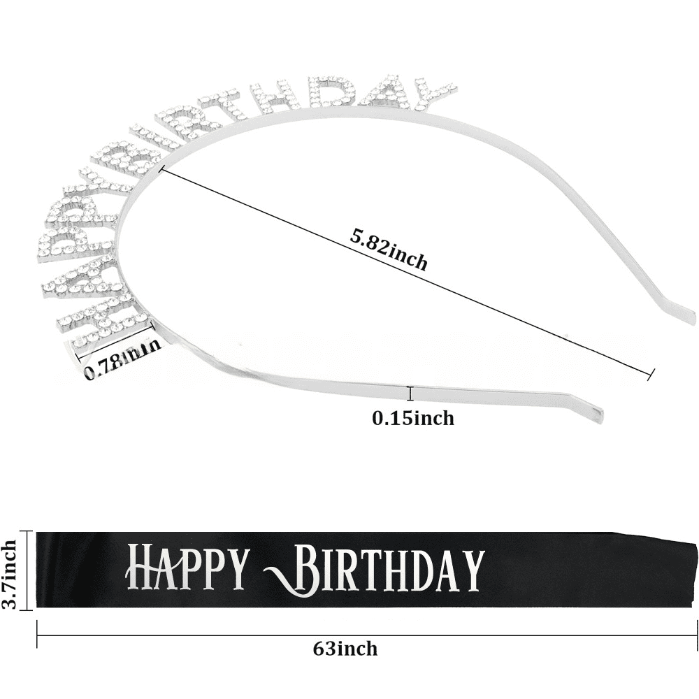 Birthday party Crown shoulder strap suit happy birthday crown happy ...