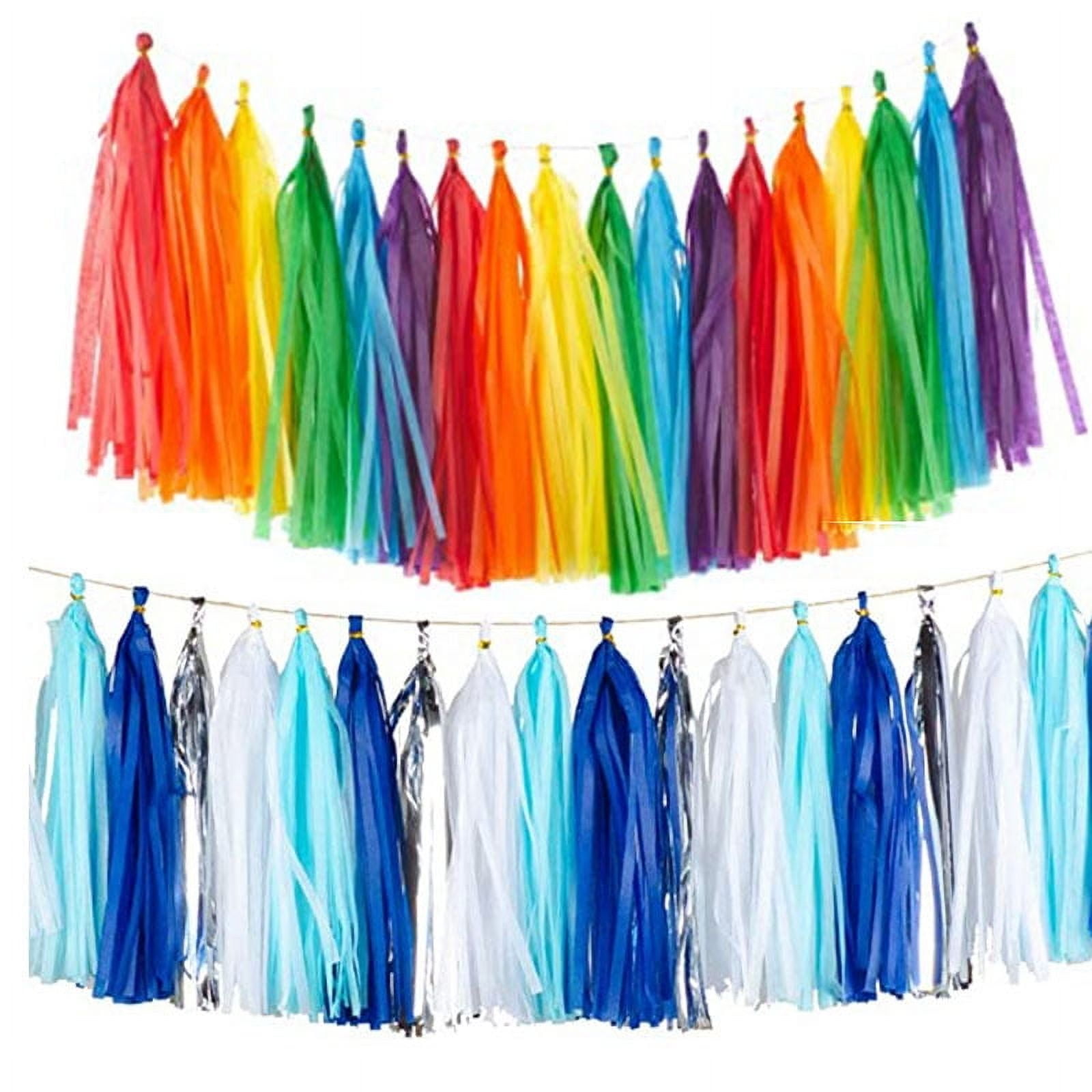 Birthday party decoration paper tassel wedding dessert table wave ball ...