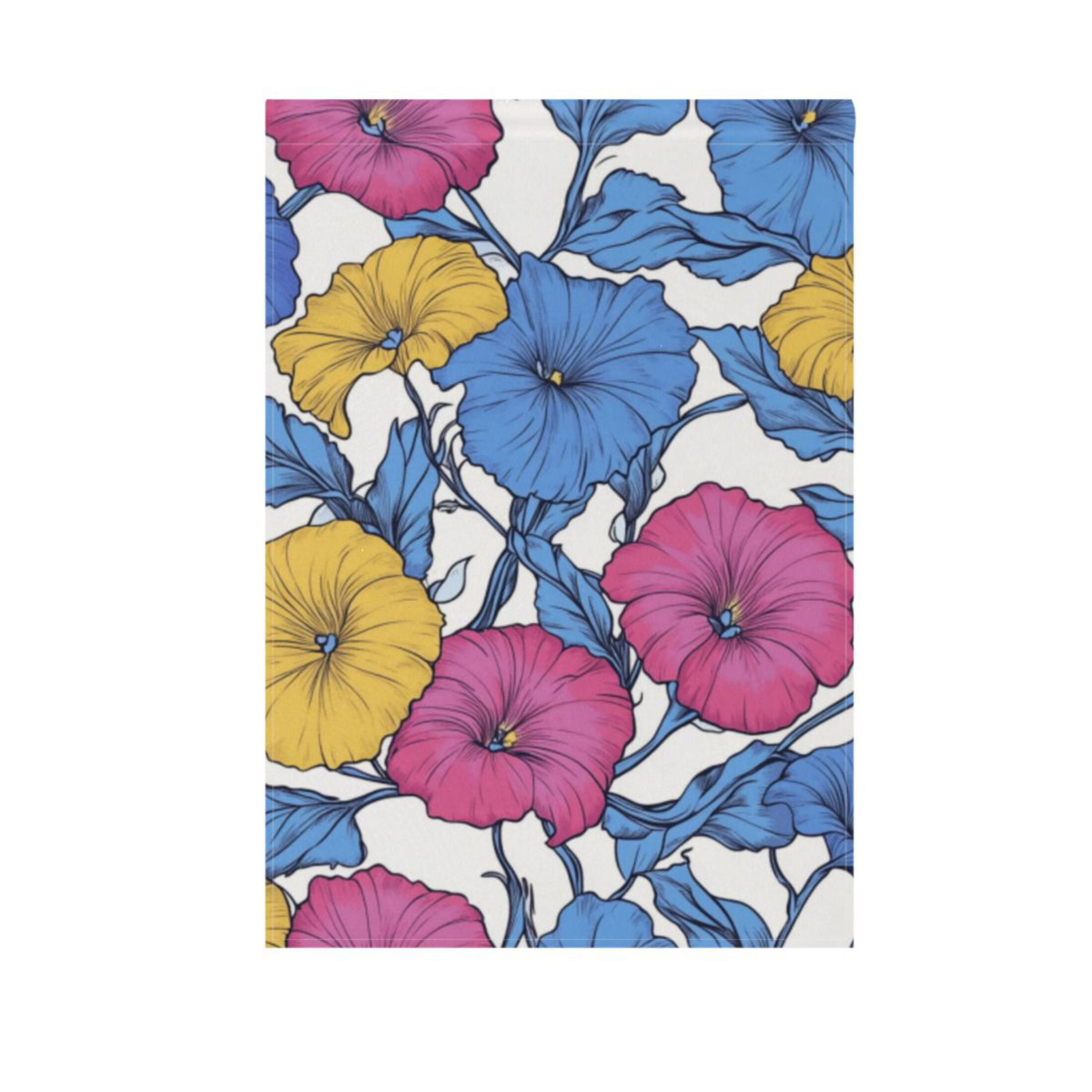 Birthday party garden flags, outdoor patio decoration flags with cute ...