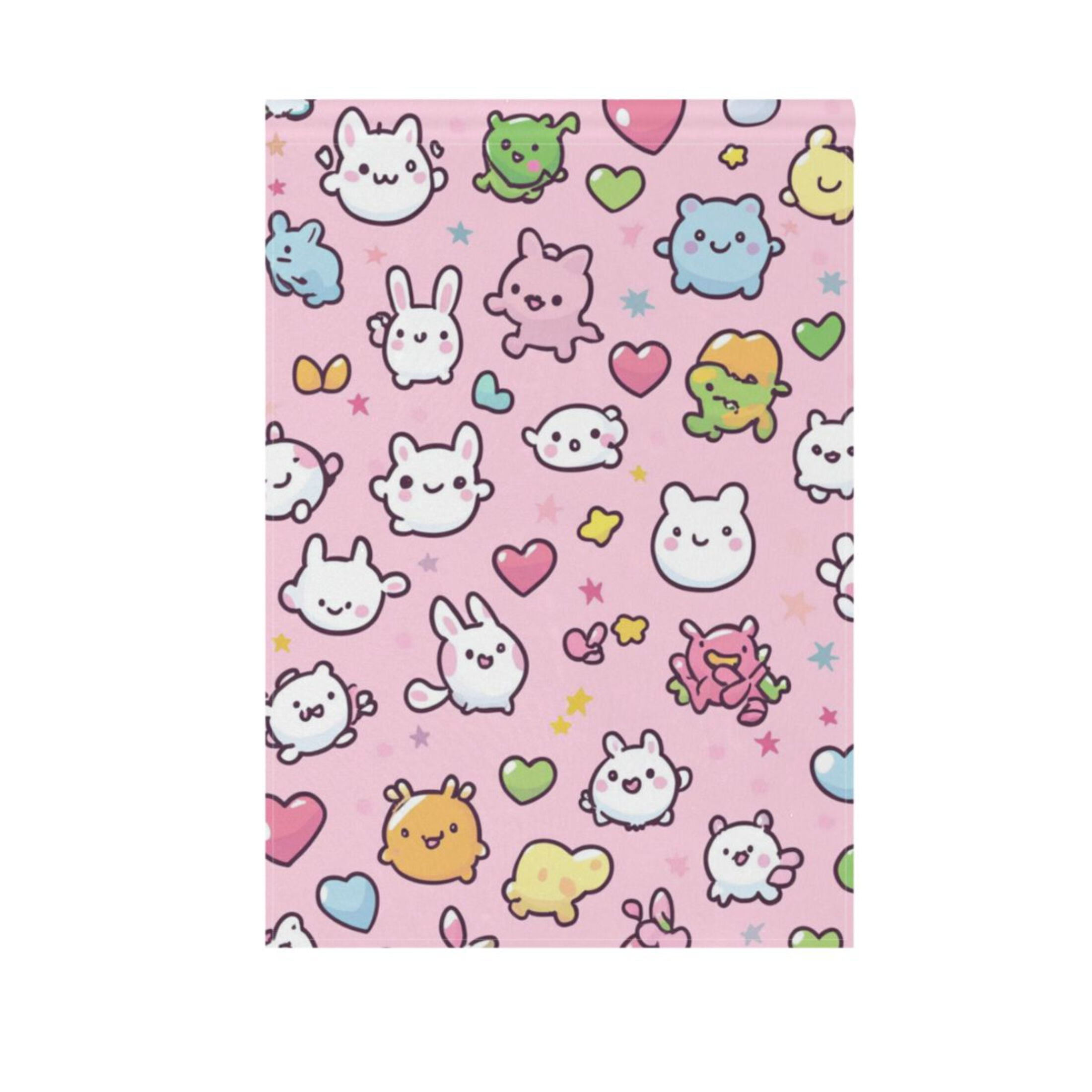 Birthday party garden flags, outdoor patio decoration flags with cute ...