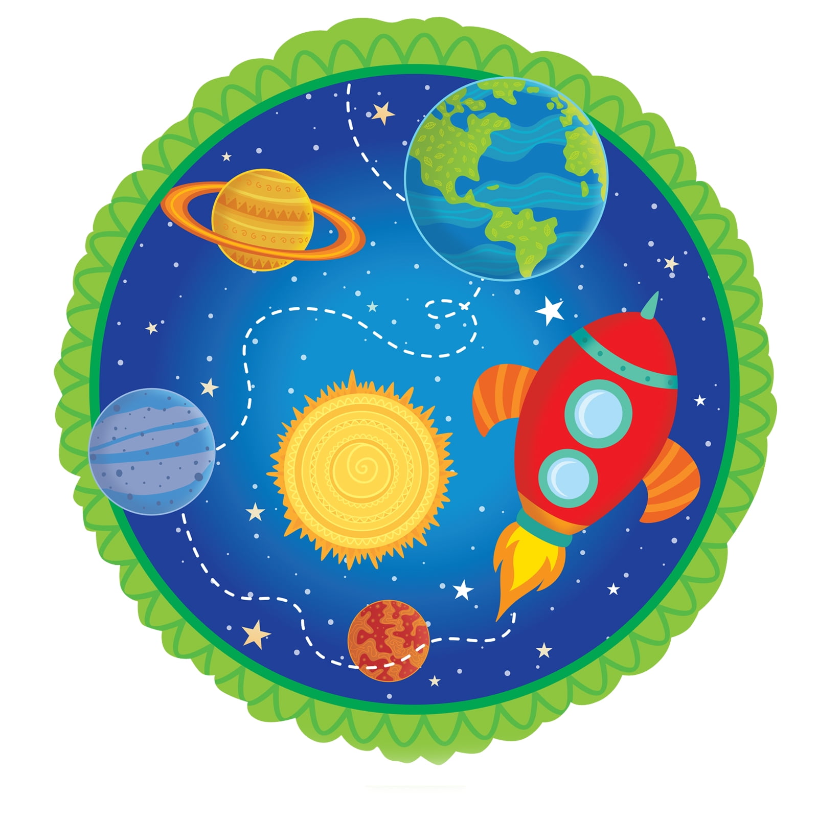 BirthdayExpress Rocket to Space Theme Foil Balloon - Walmart.com