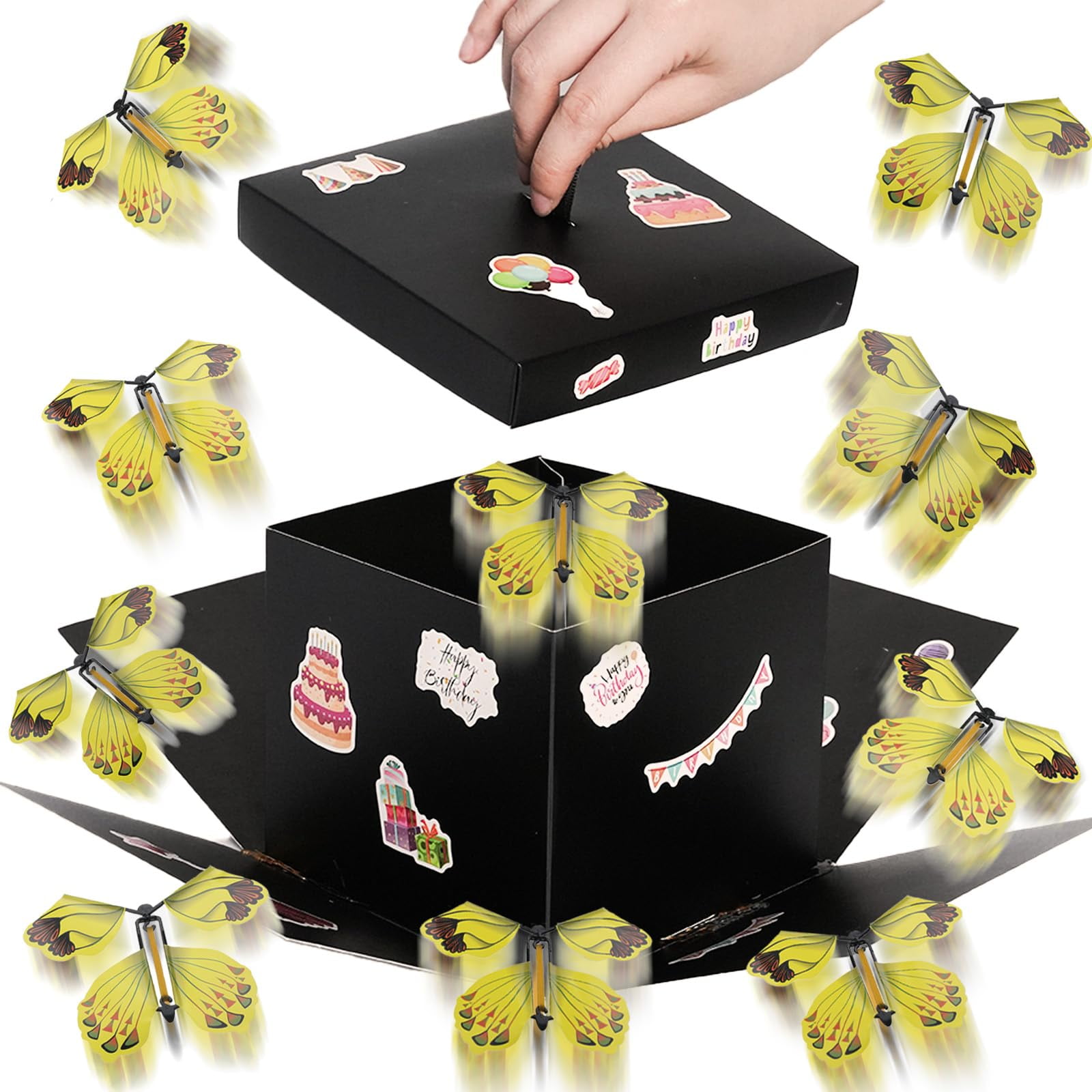 Birthdays Butterfly Explosion Gift YPF5 Box, Unique Exploding Gift Box ...