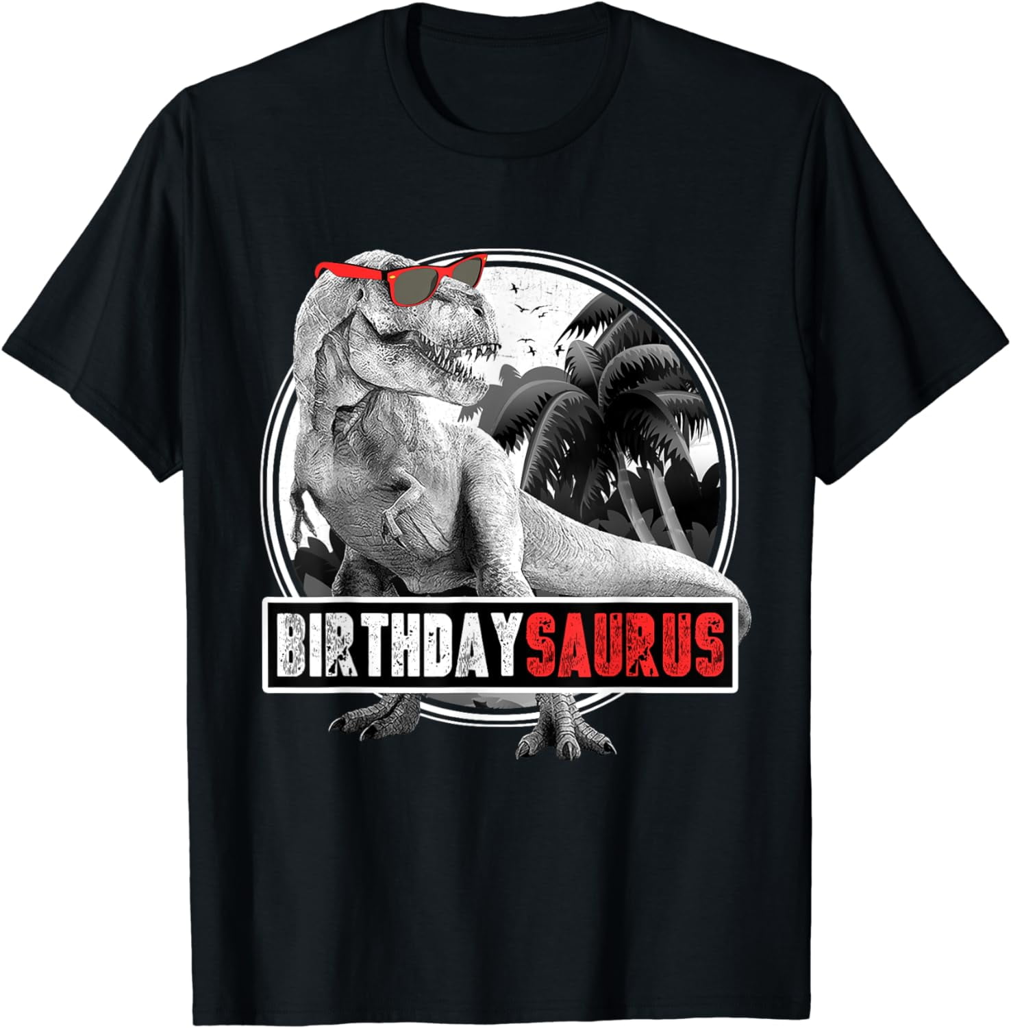 Birthdaysaurus Kid T Rex Dino Boy Birthday Saurus Dinosaur T-Shirt ...