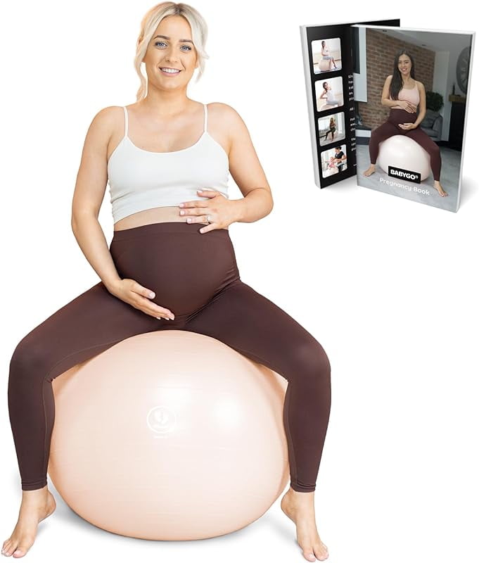 ® Birthing Ball for Pregnancy & Labor + Our Award Winning Book - Exercise, Birth & Recovery Plan ...