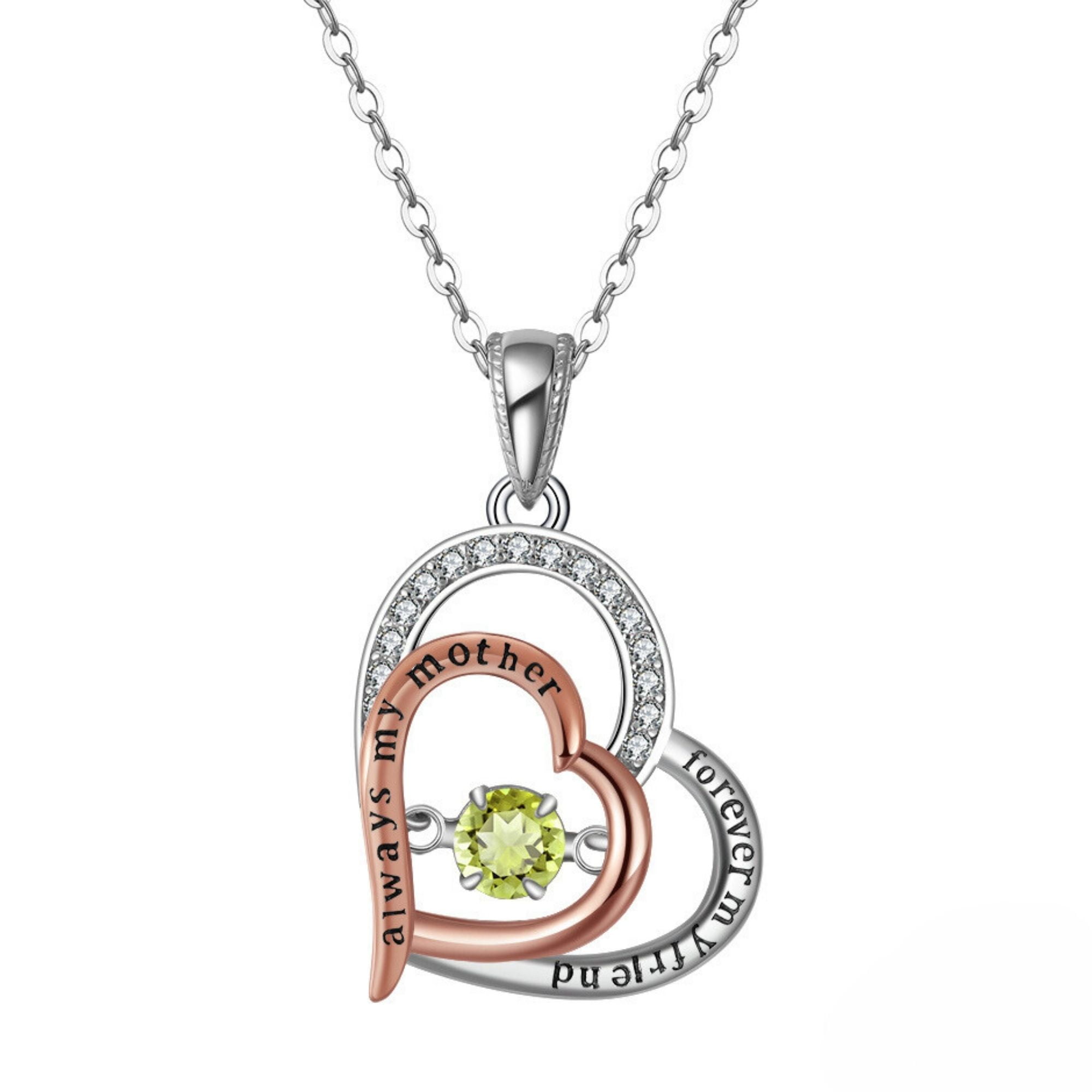 Birthstone Mom Necklace for Mother by Ginger Lyne Sterling Silver ...